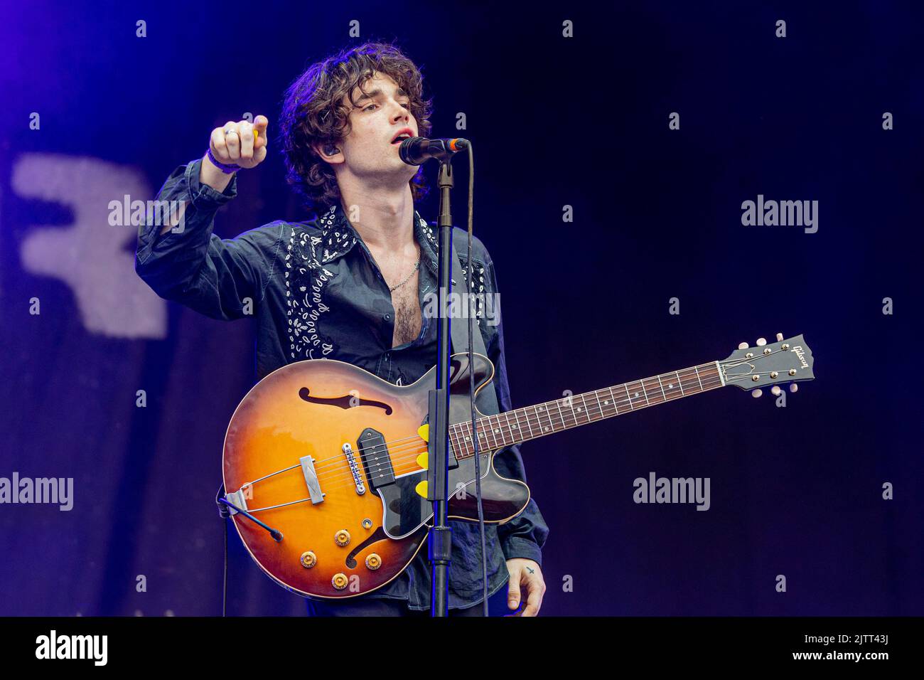 Saint-Cloud France 25 August 2022 Inhaler Bono Vox son singer band live ...