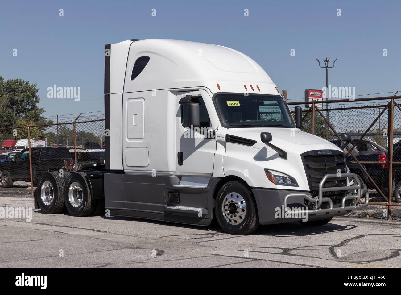 Indianapolis - Circa August 2022: Freightliner Big Rig Semi Tractor ...
