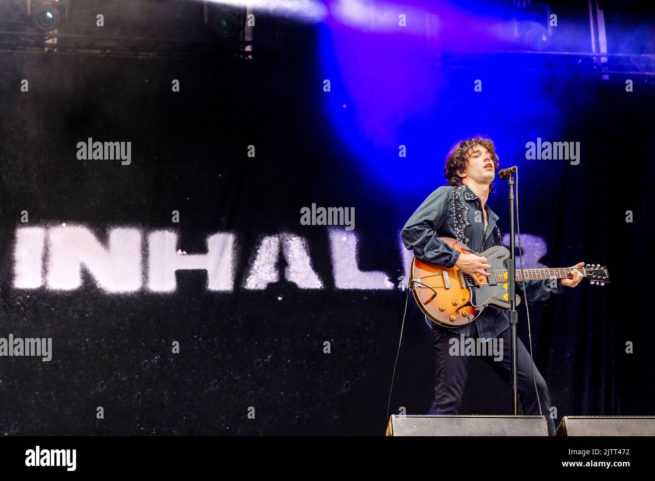 Saint-Cloud France 25 August 2022 Inhaler Bono Vox son singer band live ...