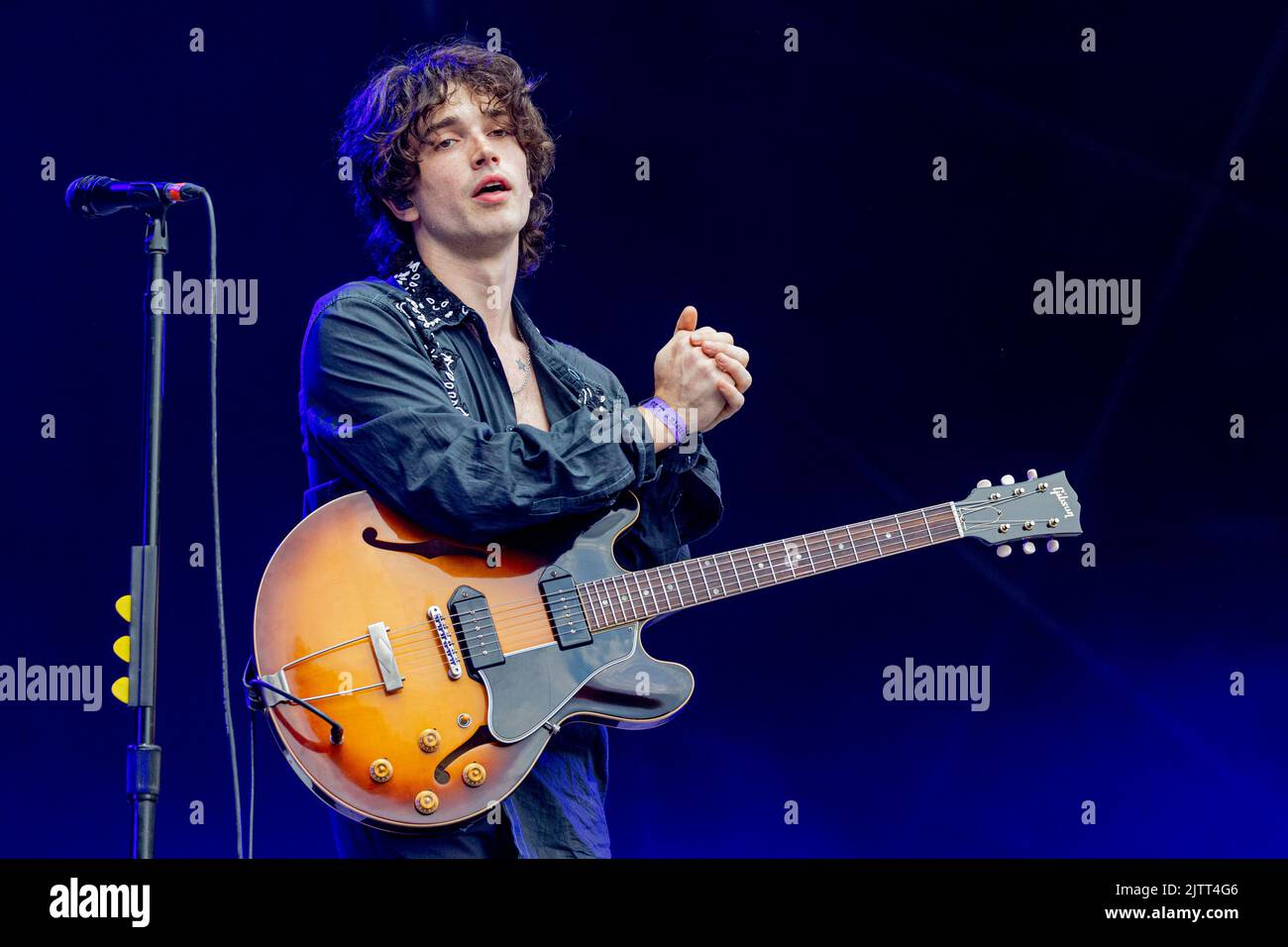 Saint-Cloud France 25 August 2022 Inhaler Bono Vox son singer band live ...