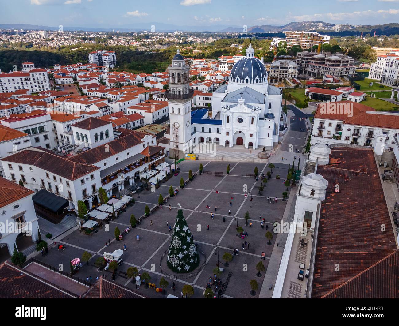 Beautiful aerial view of Plaza Cayala in Guatemala City Stock Photo - Alamy