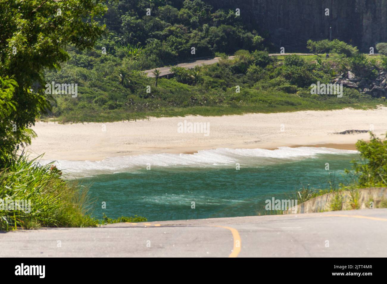 little beach on the west side of rio de janeiro brazil Stock Photo - Alamy