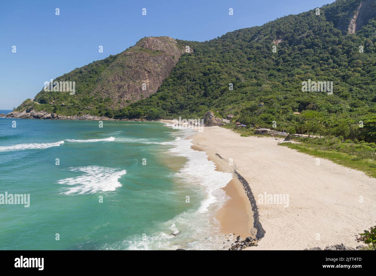 little beach on the west side of rio de janeiro brazil Stock Photo - Alamy