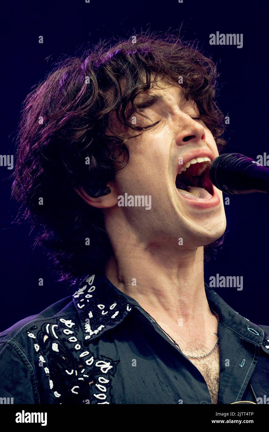 Saint-Cloud France 25 August 2022 Inhaler Bono Vox son singer band live ...