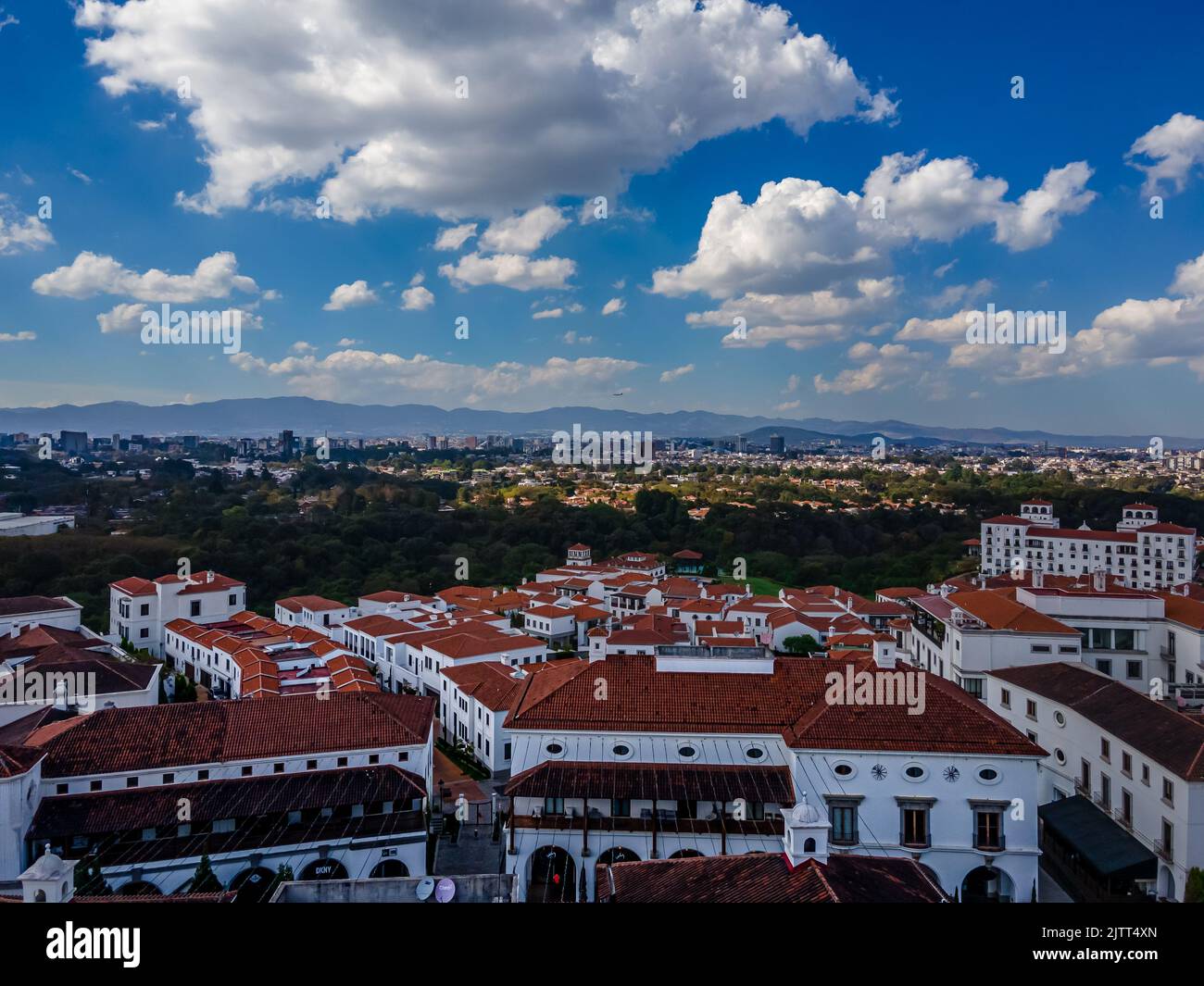 Beautiful aerial view of Plaza Cayala in Guatemala City Stock Photo - Alamy
