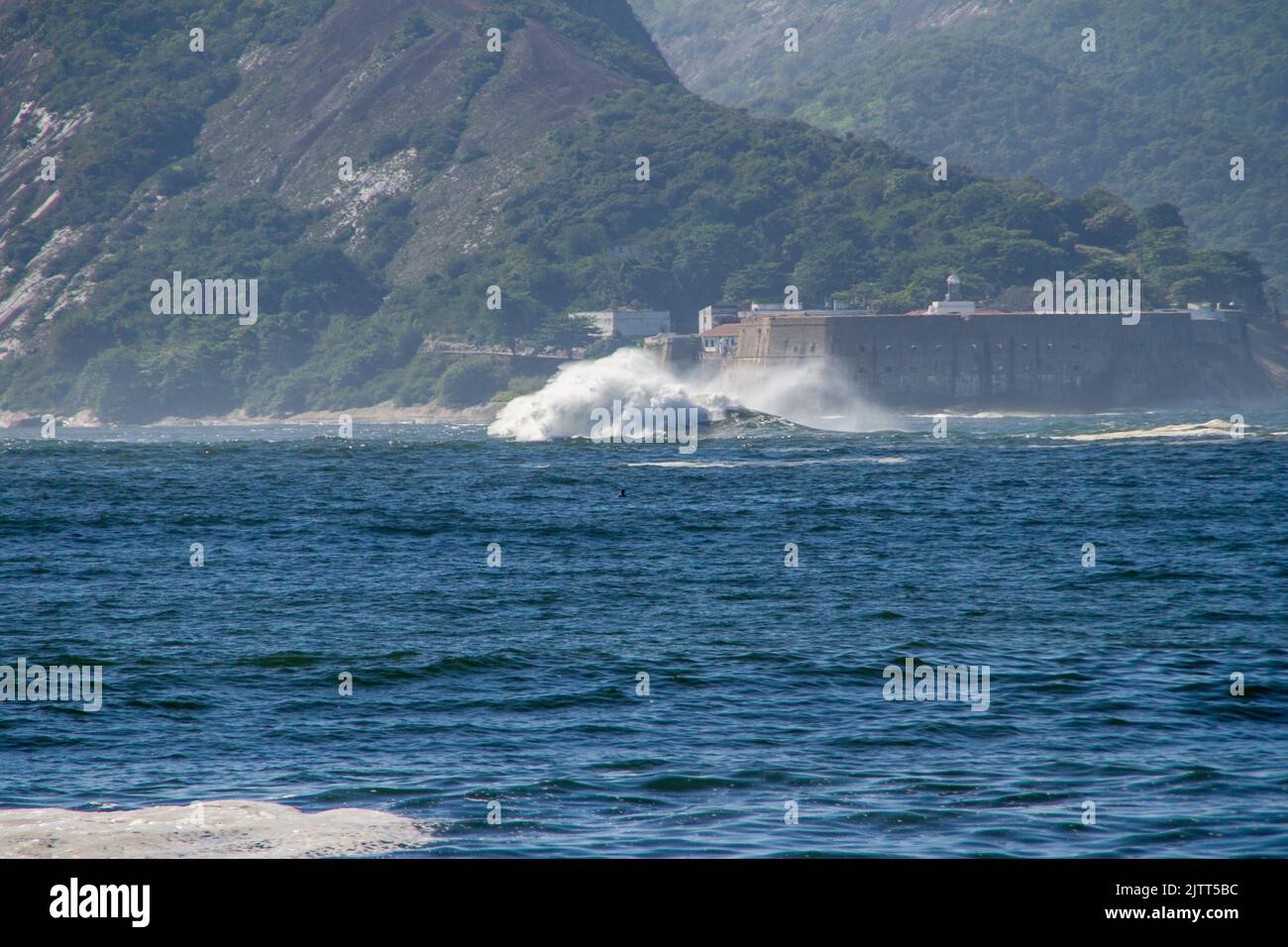 rare wave known as slab of the beast in guanabara bay in rio de janeiro ...