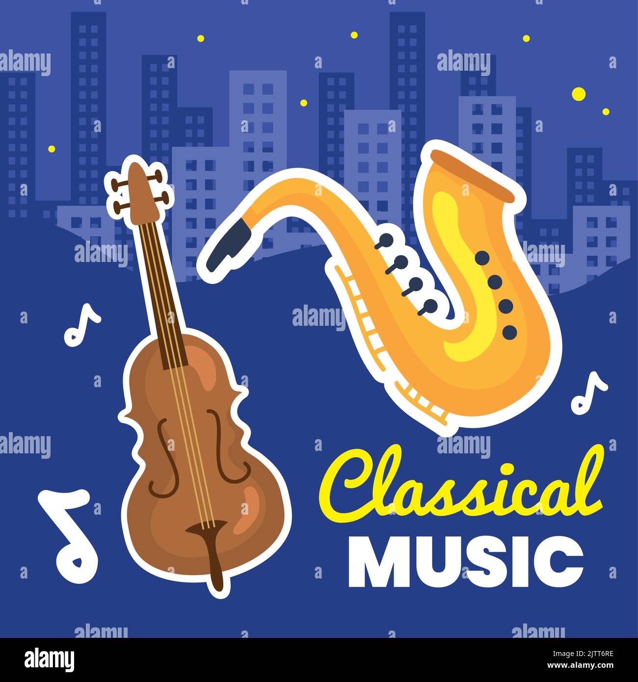 classical music lettering with instruments Stock Vector Image & Art - Alamy