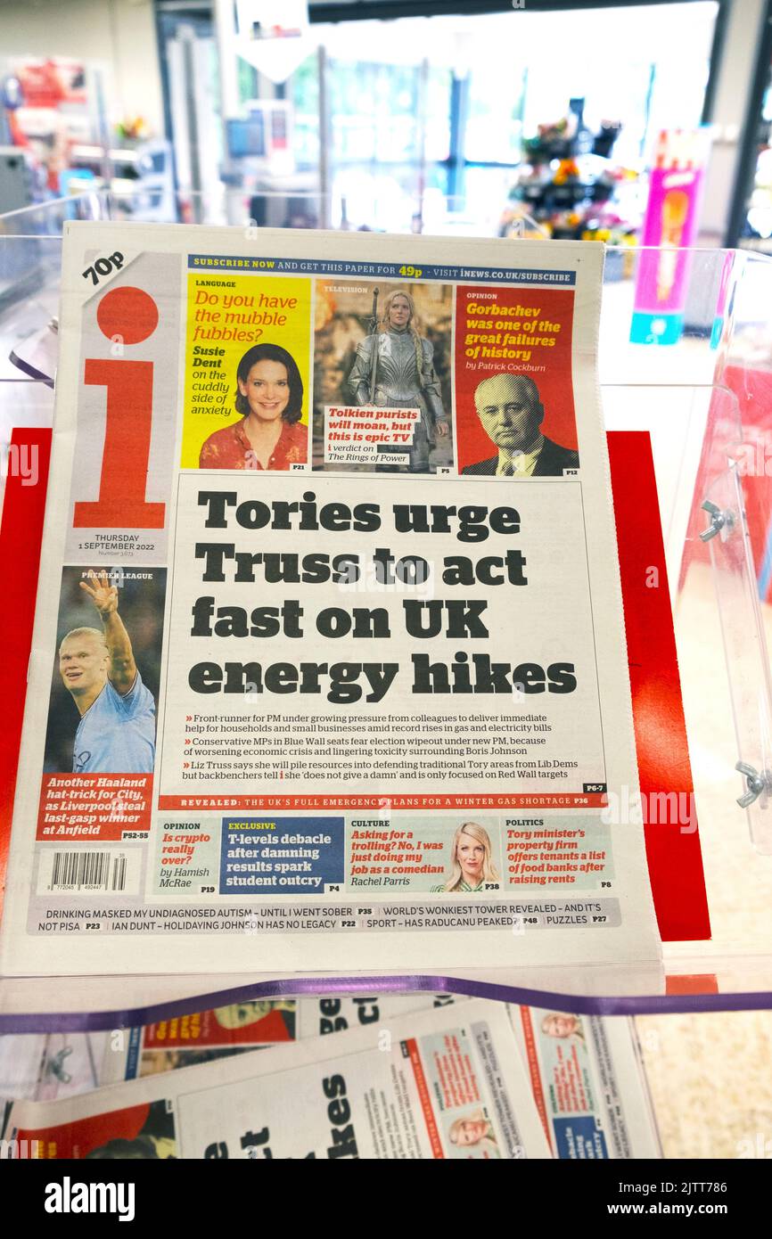 'Tories urge (Liz) Truss to act fast on UK energy hikes' i newspaper ...