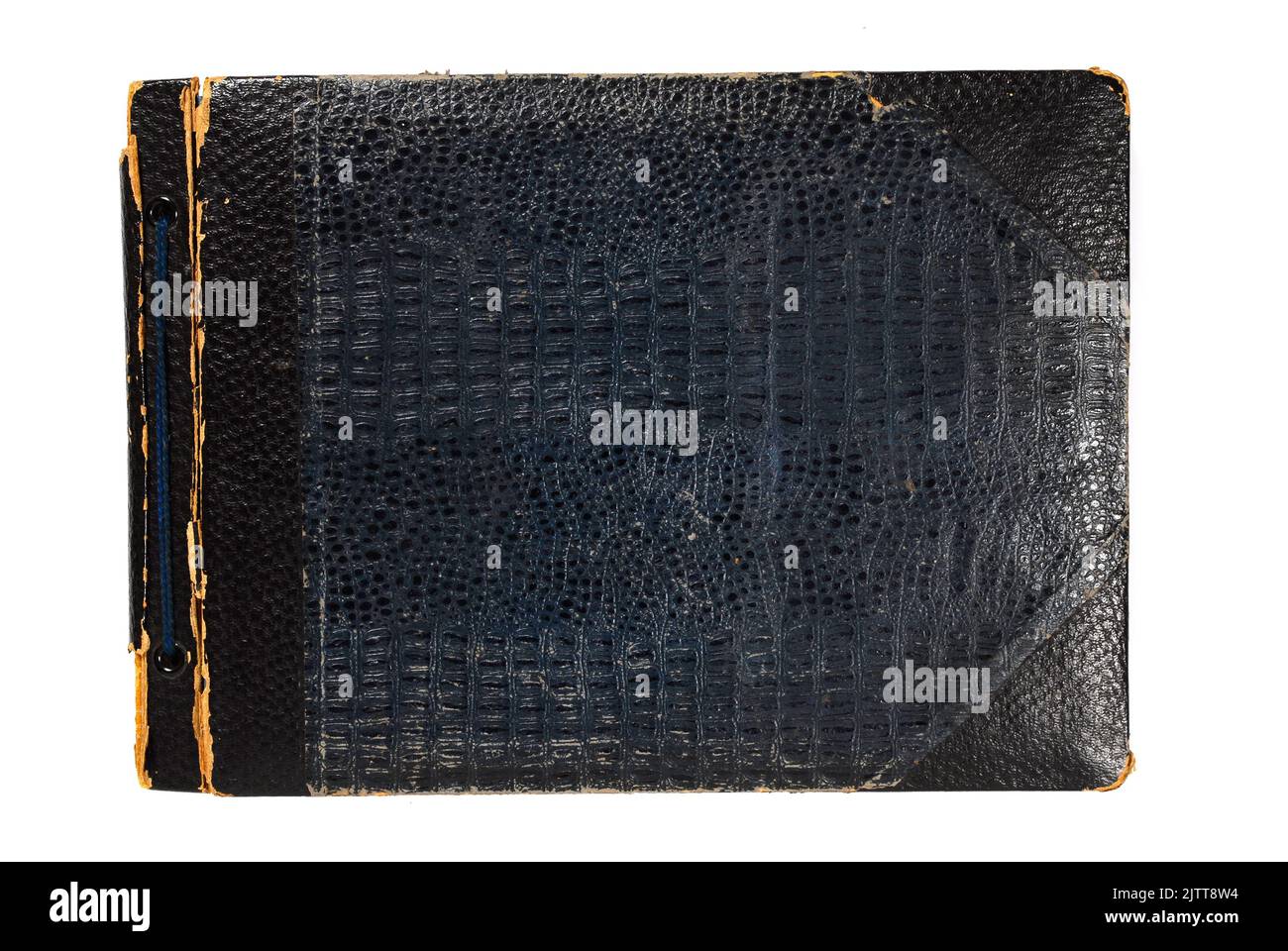 An old retro photograph album cover isolated on white cut out Stock ...