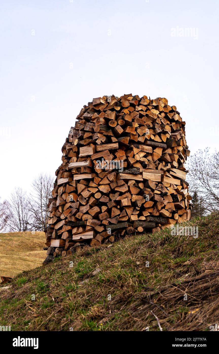 Stack pile stored drying hi-res stock photography and images - Alamy