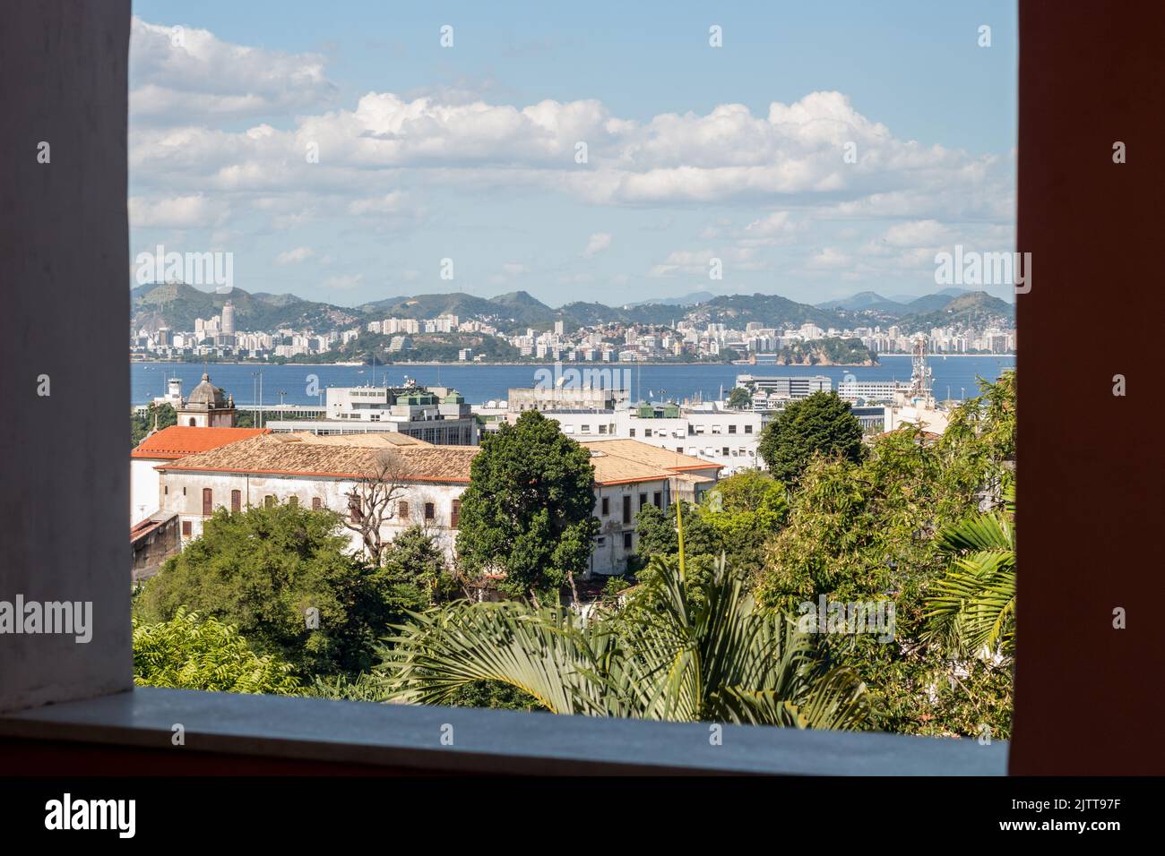 downtown Rio de Janeiro, seen from the top of the Santa Teresa ...