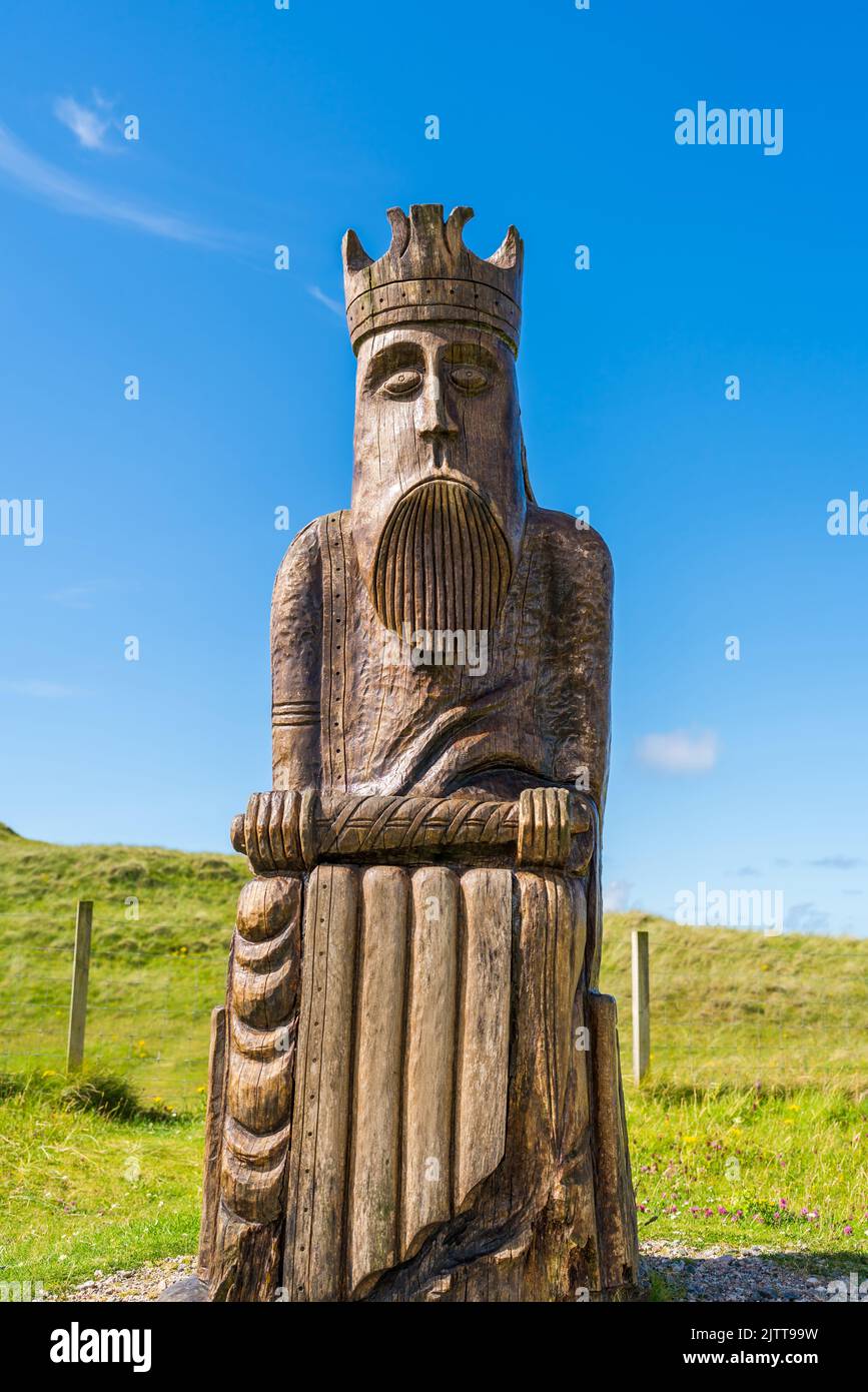Wooden sculpture lewis chessman hi-res stock photography and images - Alamy