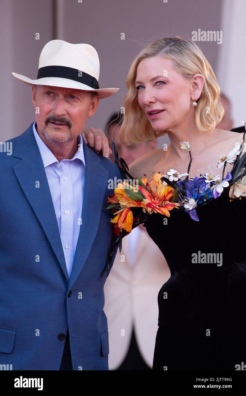 Todd Field and Cate Blanchett attending the Tar Premiere during the ...