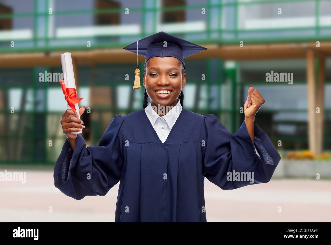Female student celebrating graduation hi-res stock photography and ...