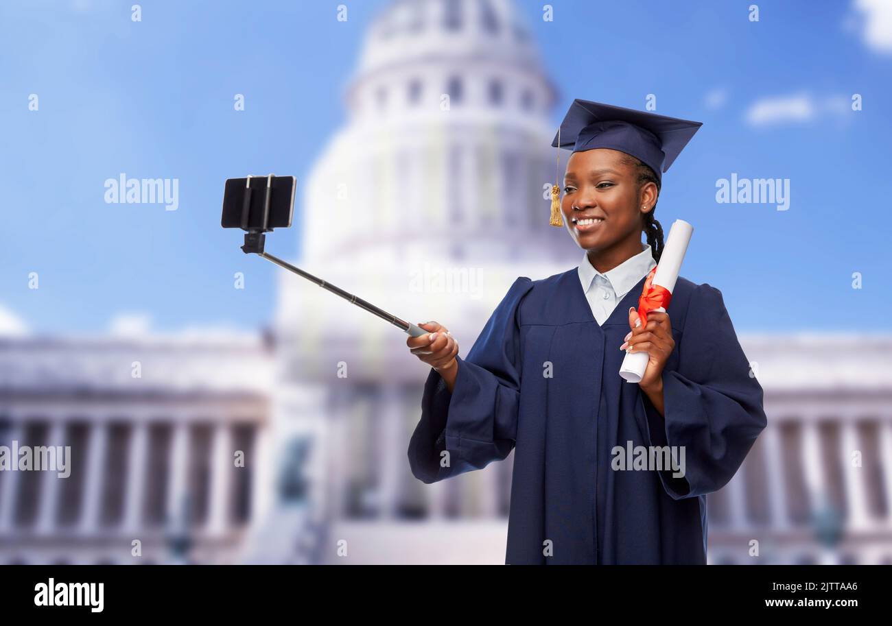 Female graduate taking self hi-res stock photography and images - Alamy