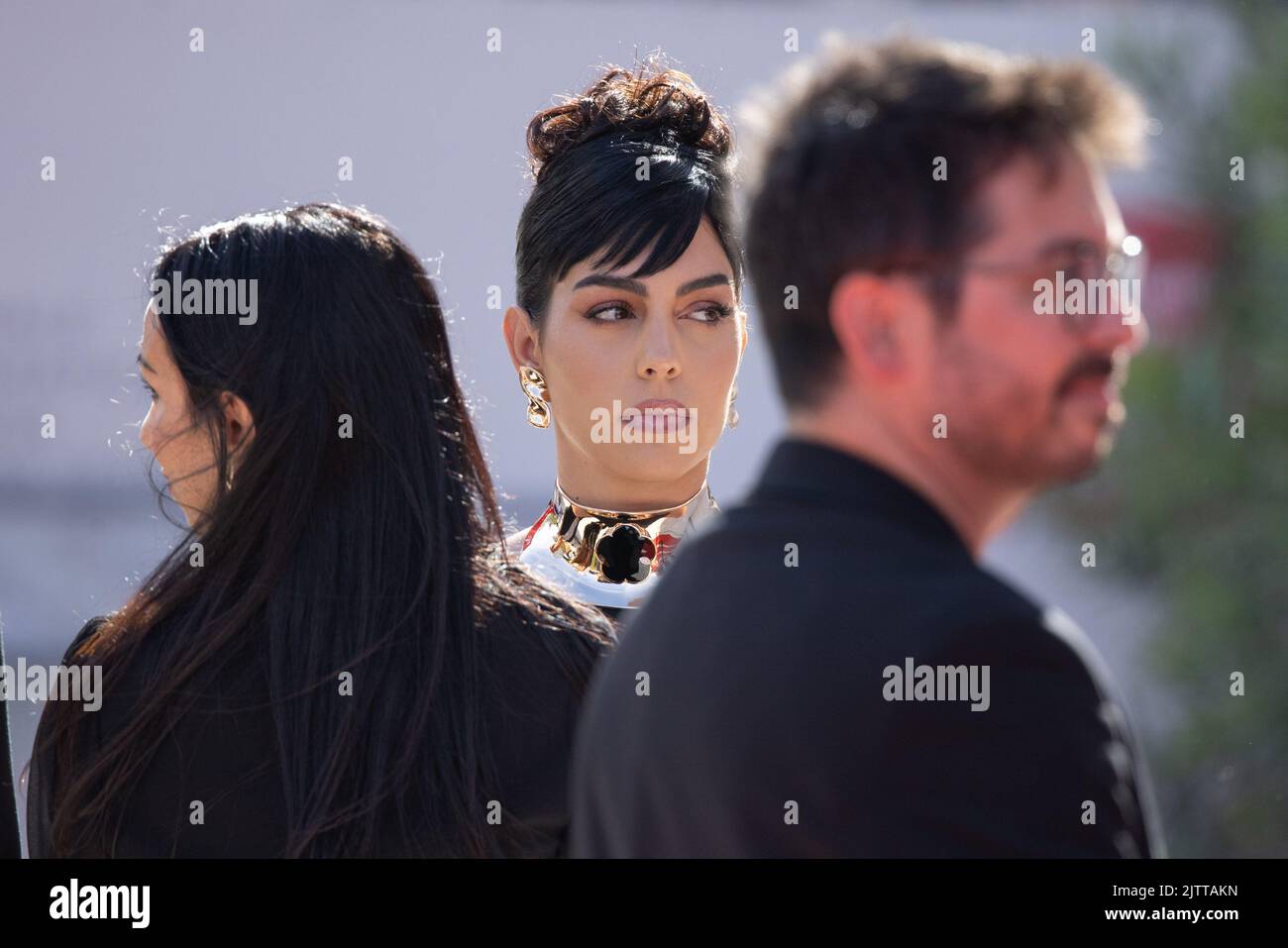 Argentine Spanish model Georgina Rodriguez arrives on September 1, 2022 ...