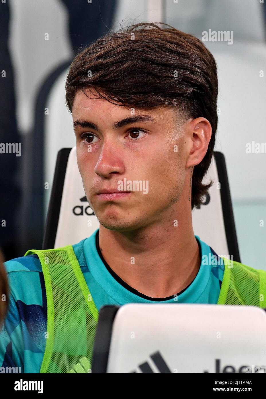Matias Soule of Juventus FC looks on during the Serie A 2022/23 match ...