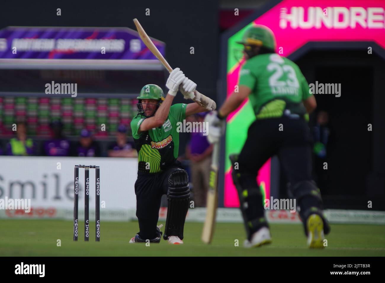 Leeds, England, 31 August 2022. Michael Hogan batting for Southern ...