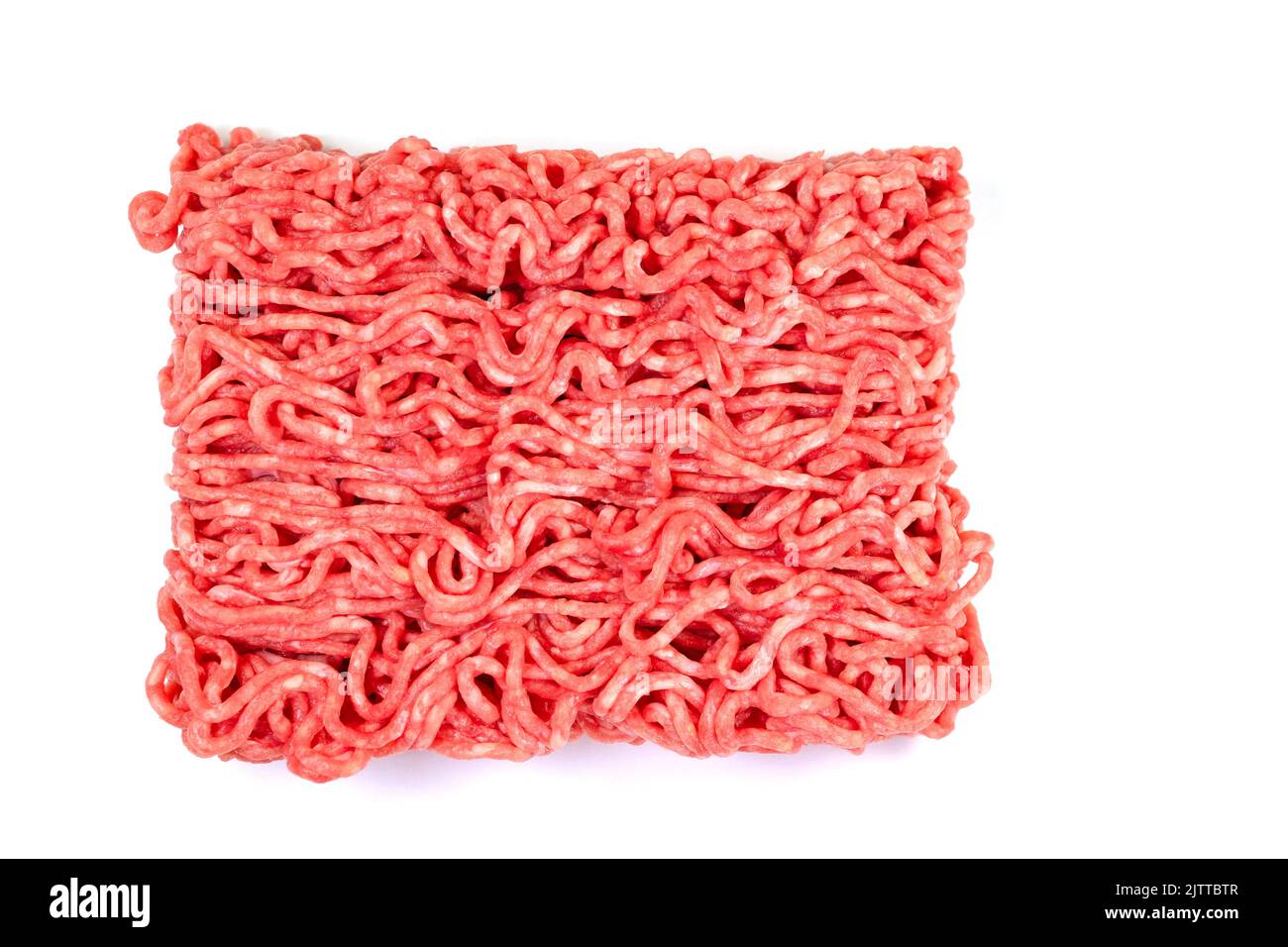 Chopped meat isolated against white background Stock Photo - Alamy