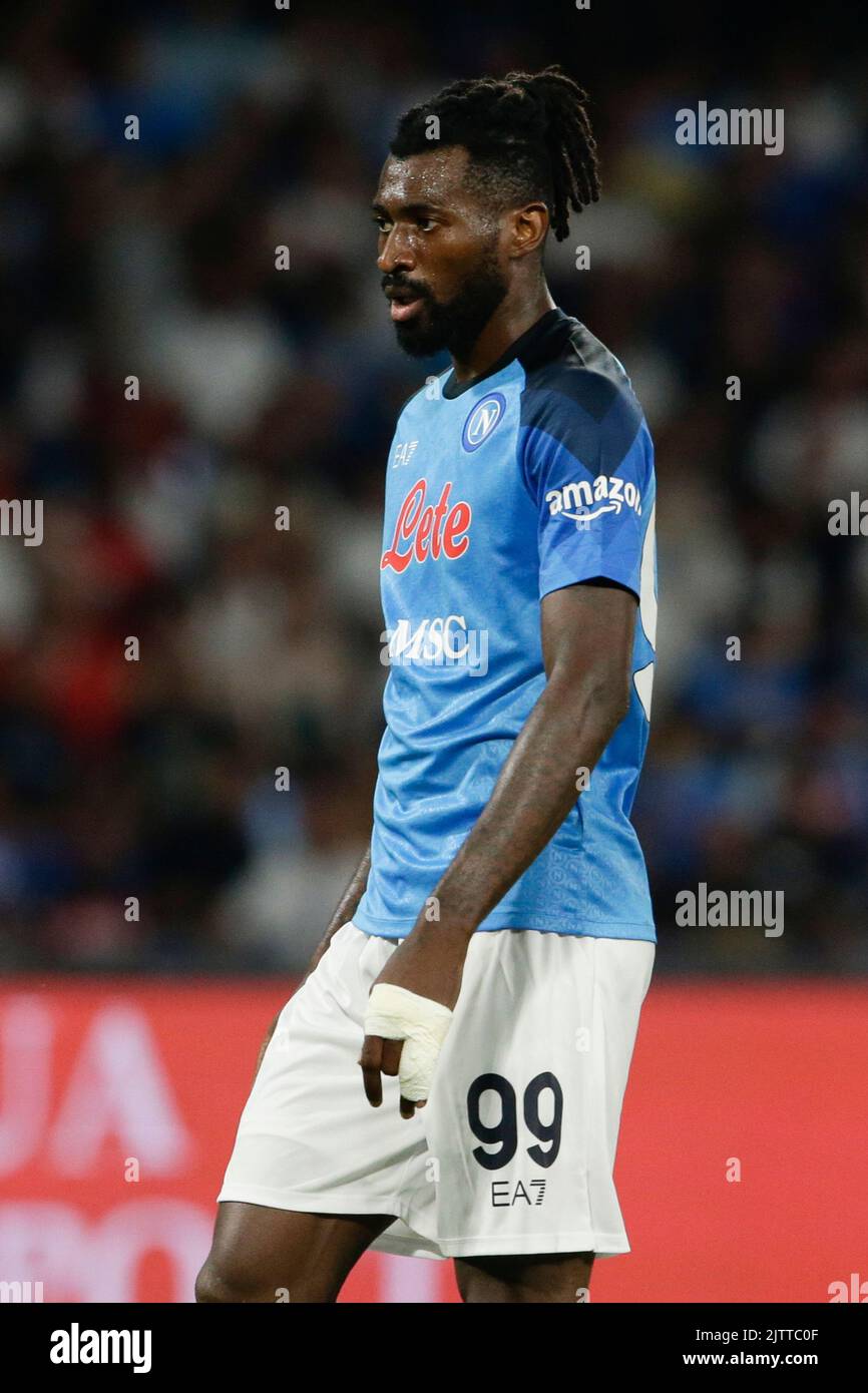 SSC Napoli's Cameroonian striker Andre Zambo Anguissa looks during the ...
