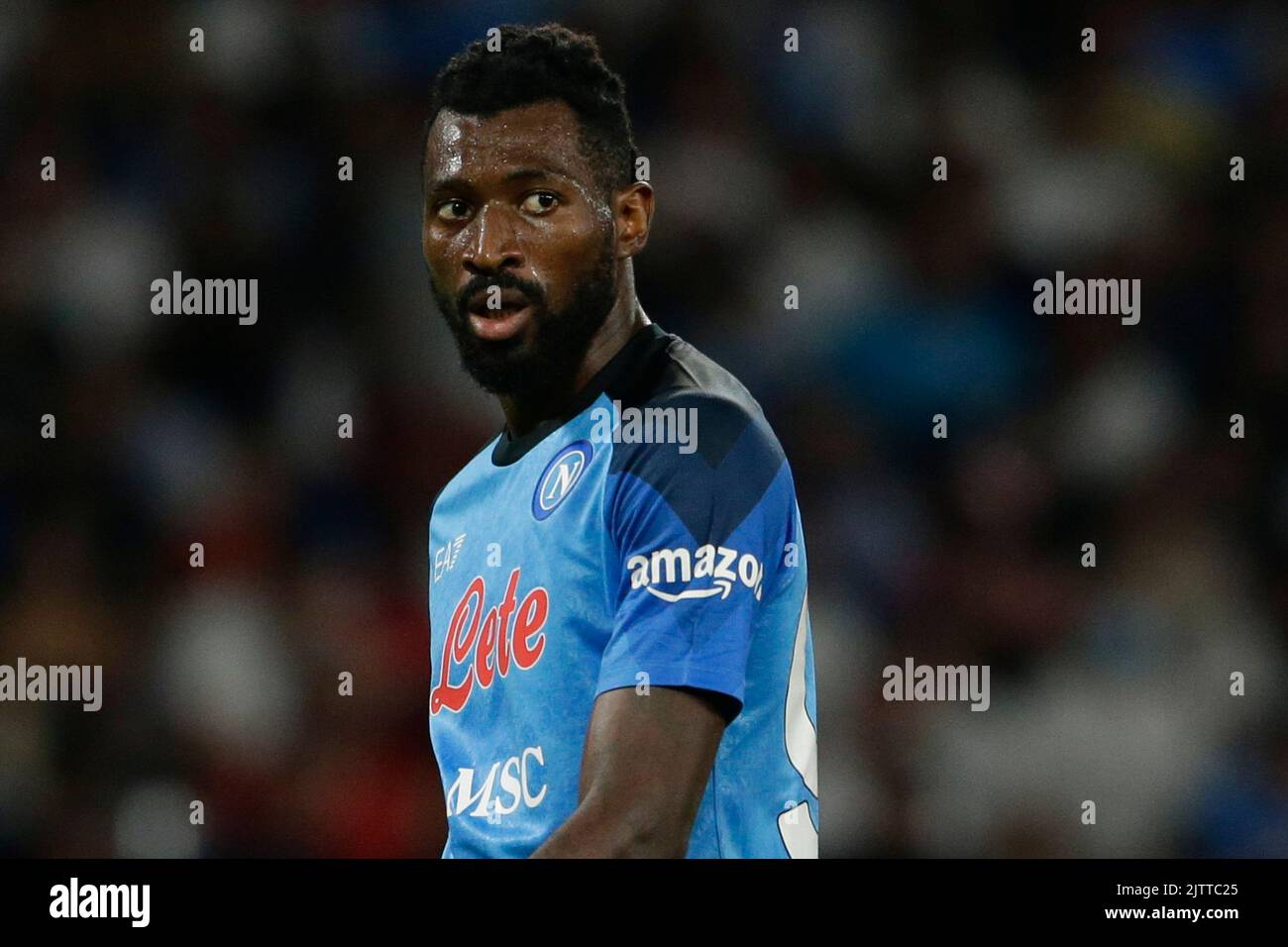 SSC Napoli's Cameroonian striker Andre Zambo Anguissa looks during the ...
