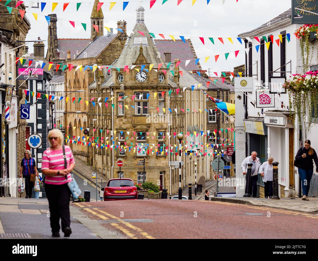 Clitheroe main street hi-res stock photography and images - Alamy