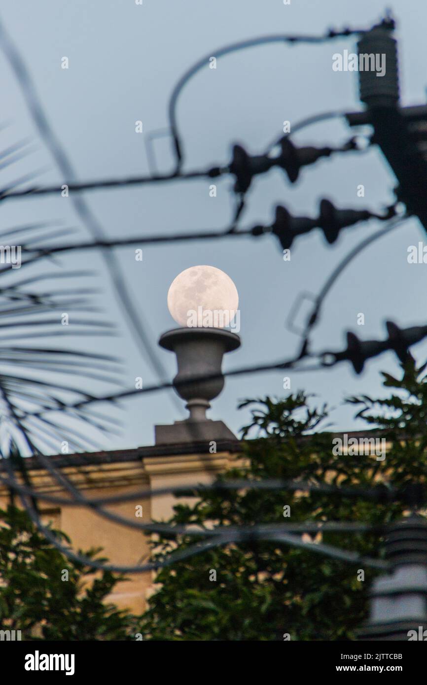 full moon in Rio de Janeiro, Brazil Stock Photo - Alamy