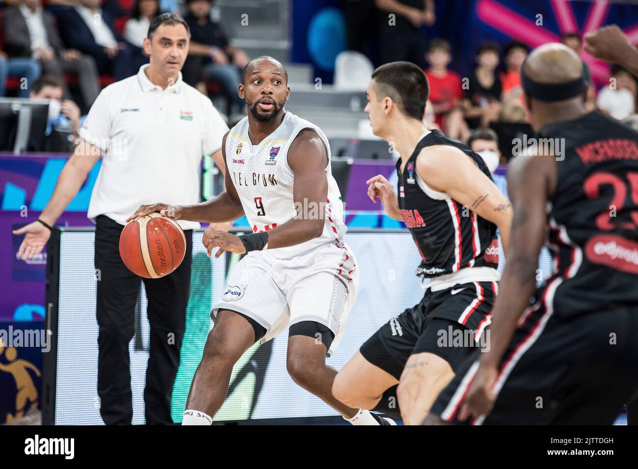 Belgium's Jonathan Tabu pictured during the match between the Belgian ...