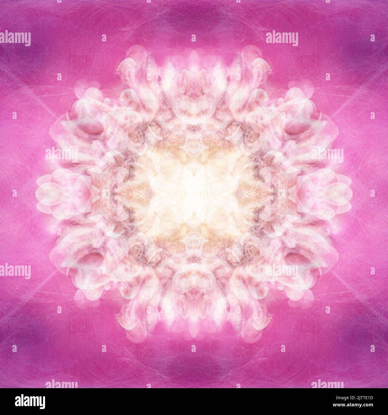 art background spiritual mandala white smoke pink Stock Photo - Alamy