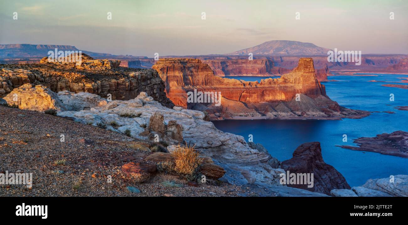 Alstrom Point, Gunsight Butte and Padre Bay, Utah, USA Stock Photo - Alamy
