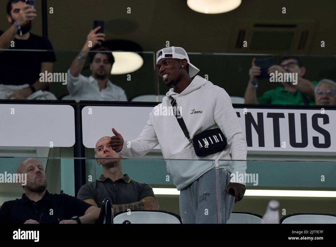Paul Pogba of Juventus FC smiling during the Serie A 2022/23 match ...