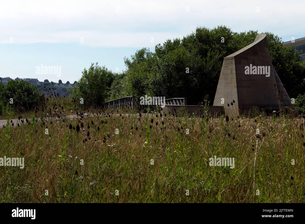 Cadair Idris sculpture / art installation. Cardiff Bay 2022 . Cader ...