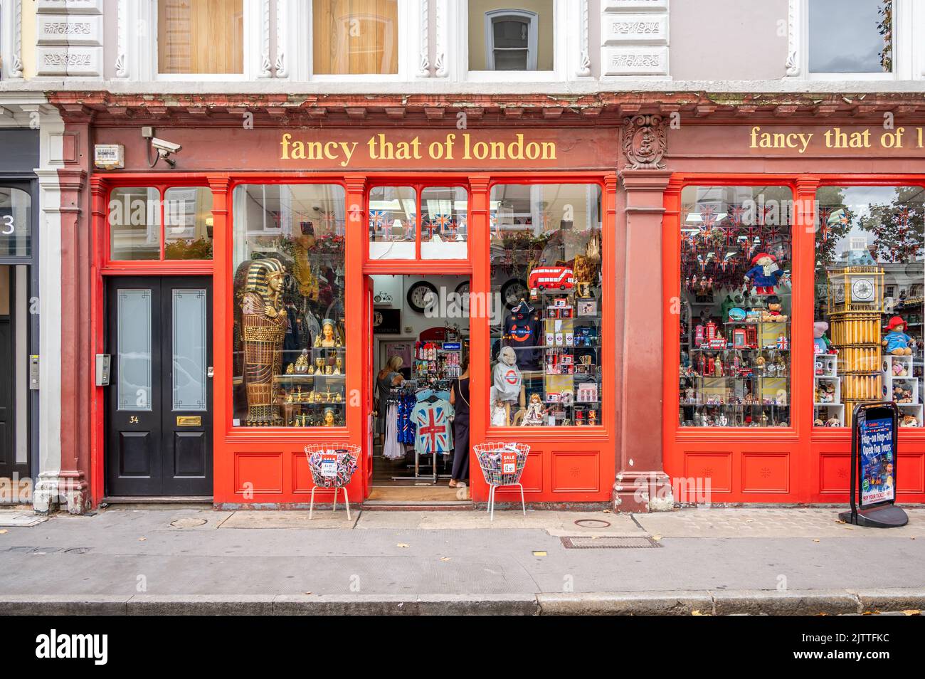 London, UK - August 19, 2022: Fancy that of London gift shop exterior ...