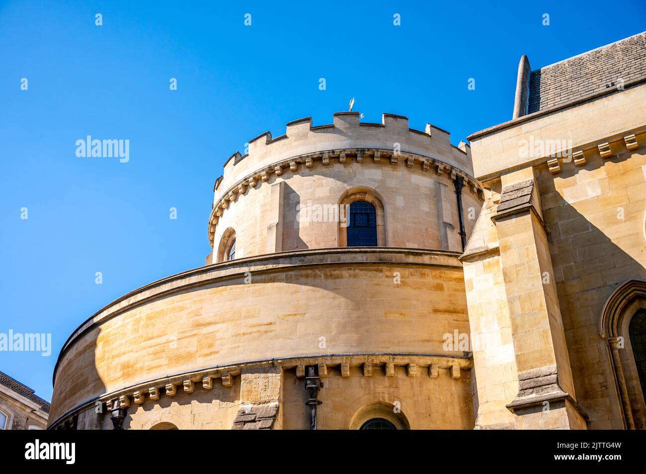 London, UK - August 20, 2022: Impressive Temple Church in the City of ...