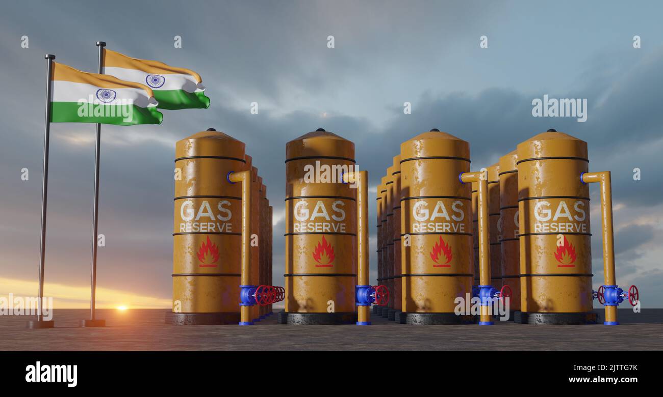 India gas storage reservoir hi-res stock photography and images - Alamy