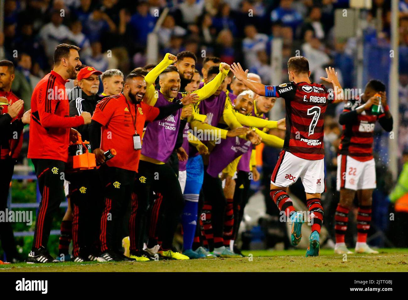 31st August 2022. José Amalfitani Stadium, Liniers, Buenos Aires, Argentina; Éverton Ribeiro of ...
