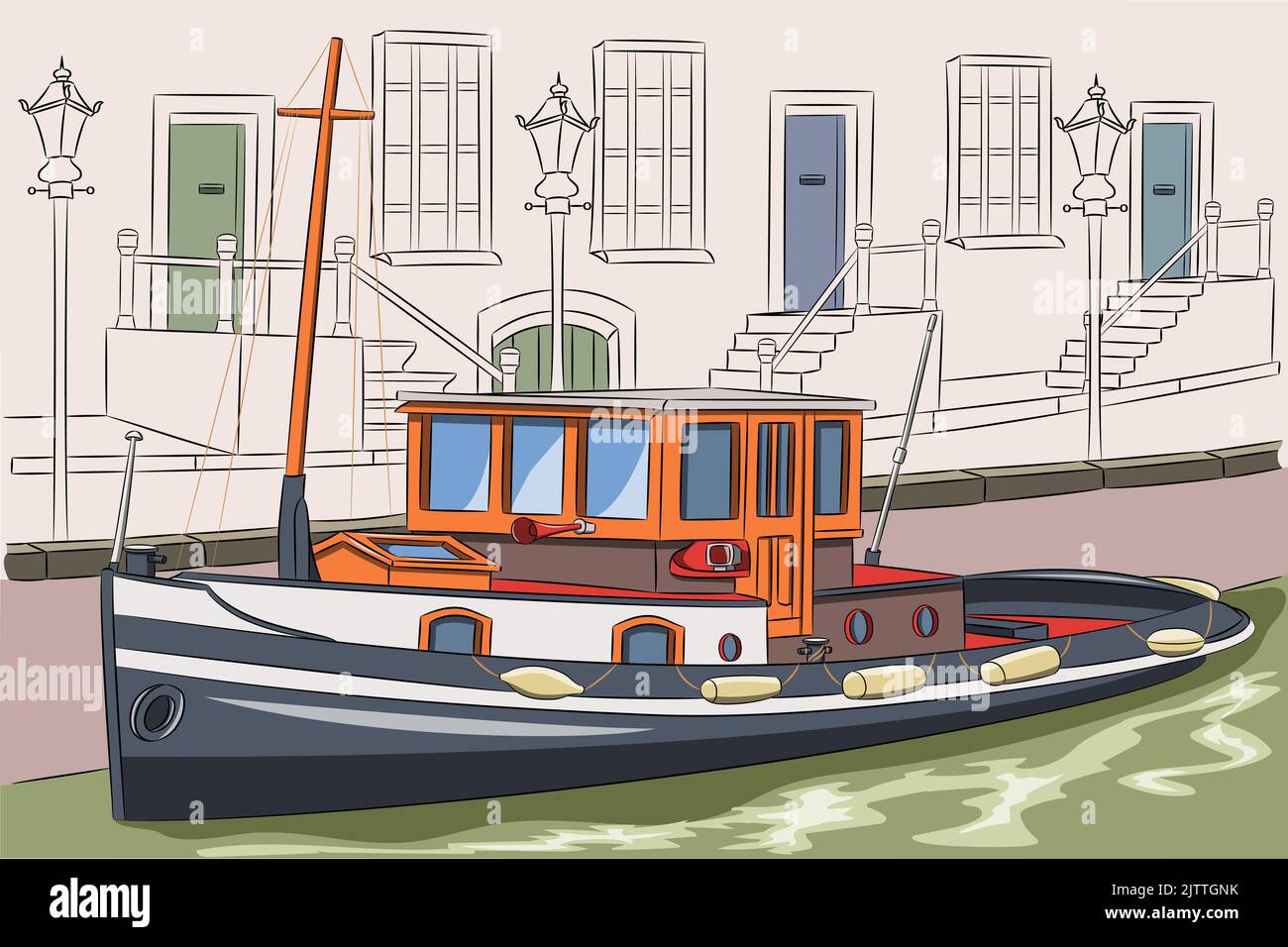 Old boat lanterns Stock Vector Images - Alamy