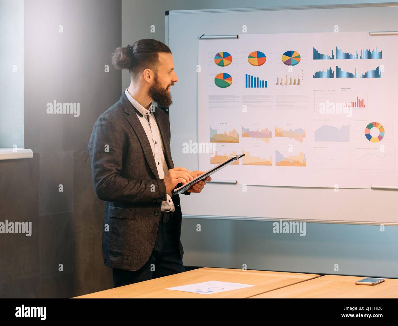 business analysis report successful project Stock Photo - Alamy