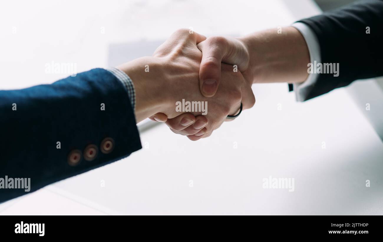 successful partnership professional handshake Stock Photo - Alamy