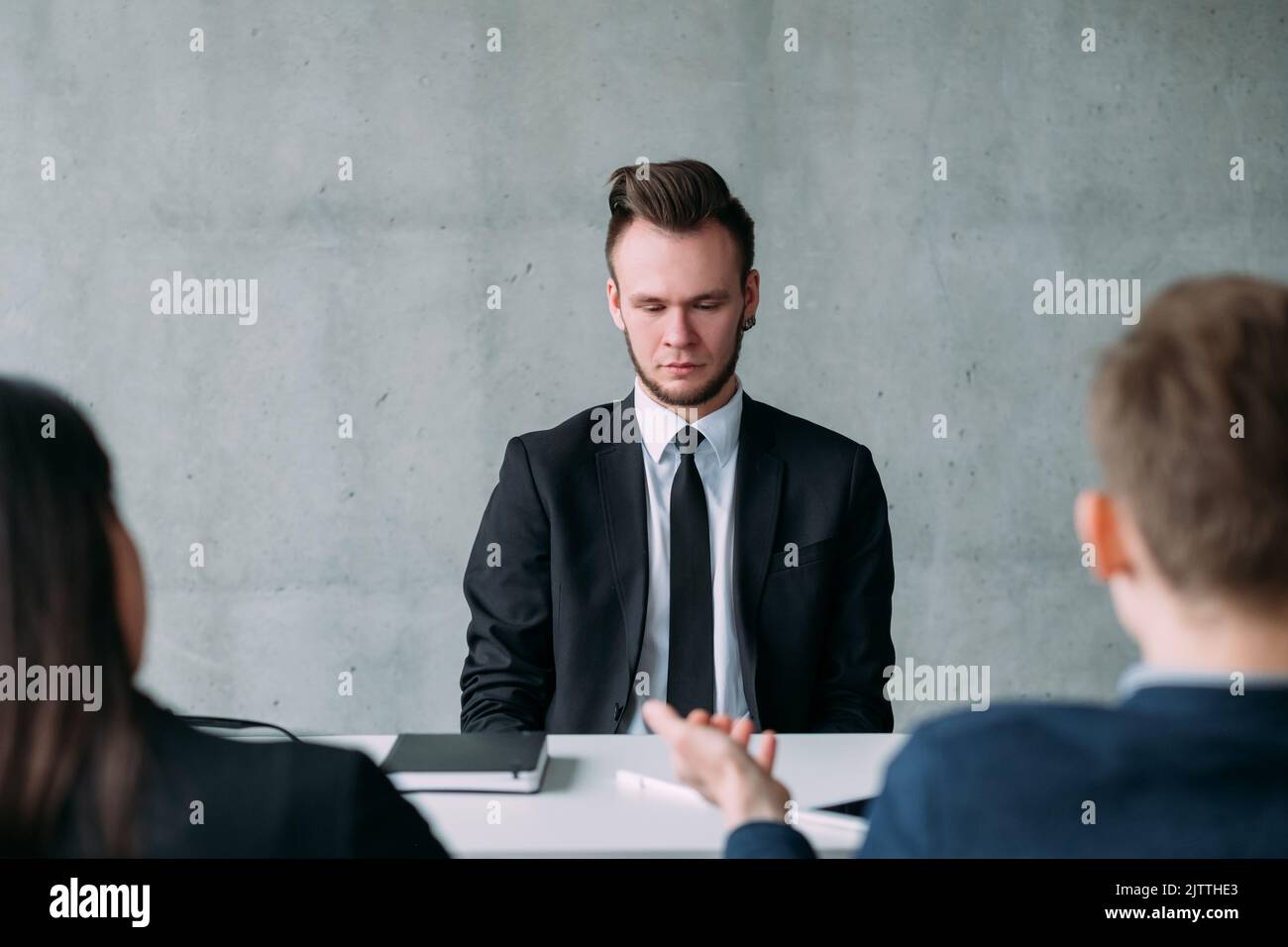 recruitment employment failed job interview Stock Photo - Alamy