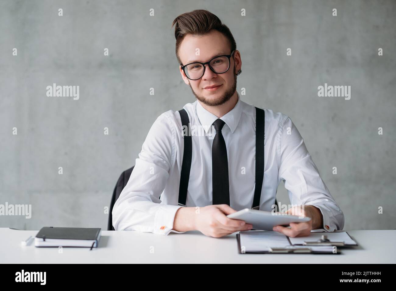 successful career confident young manager Stock Photo - Alamy
