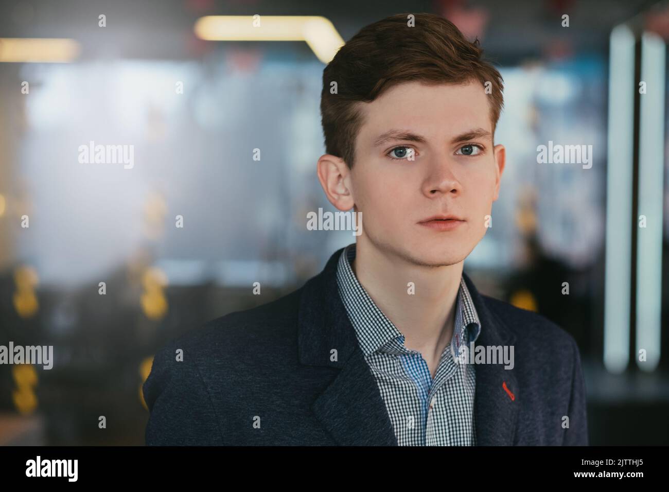 successful ambitious confident young man portrait Stock Photo - Alamy