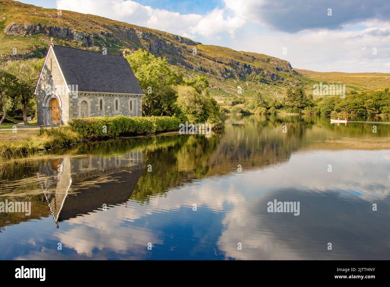 St Finbarr's Oratory at Gougane Barra, Co. Cork Stock Photo - Alamy