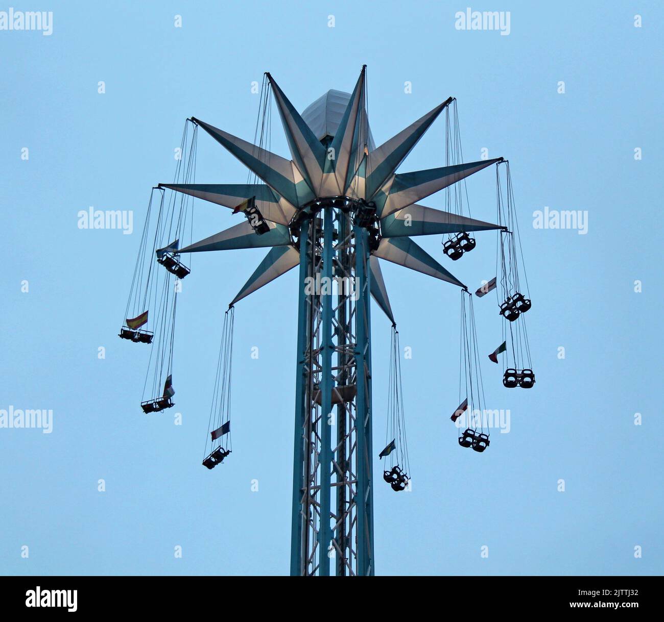 The High Flying Seats on a Fun Fair Ride Stock Photo - Alamy