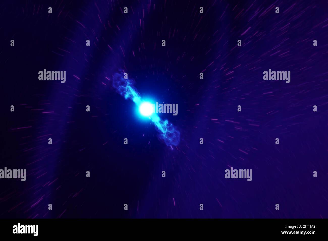 Pulsar, neutron star in space. Elements of this image furnished by NASA ...