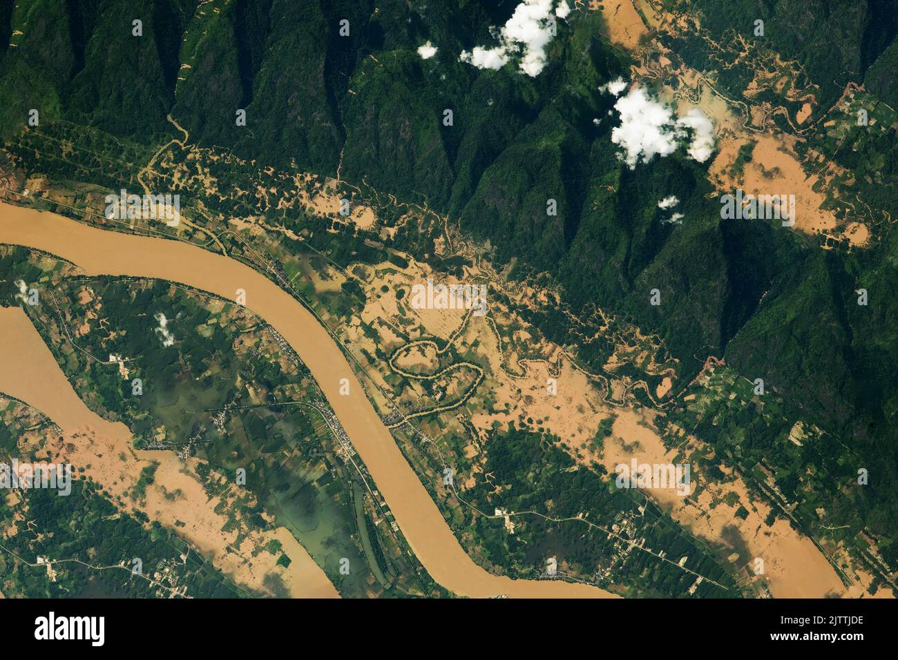 Dry climate, drought from space. Elements of this image furnished by ...