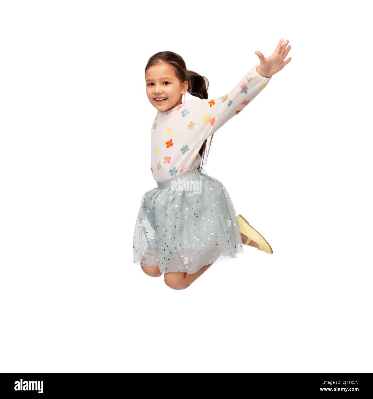 happy little girl jumping over white background Stock Photo - Alamy happy little girl jumping over white background Stock Photo - Alamy