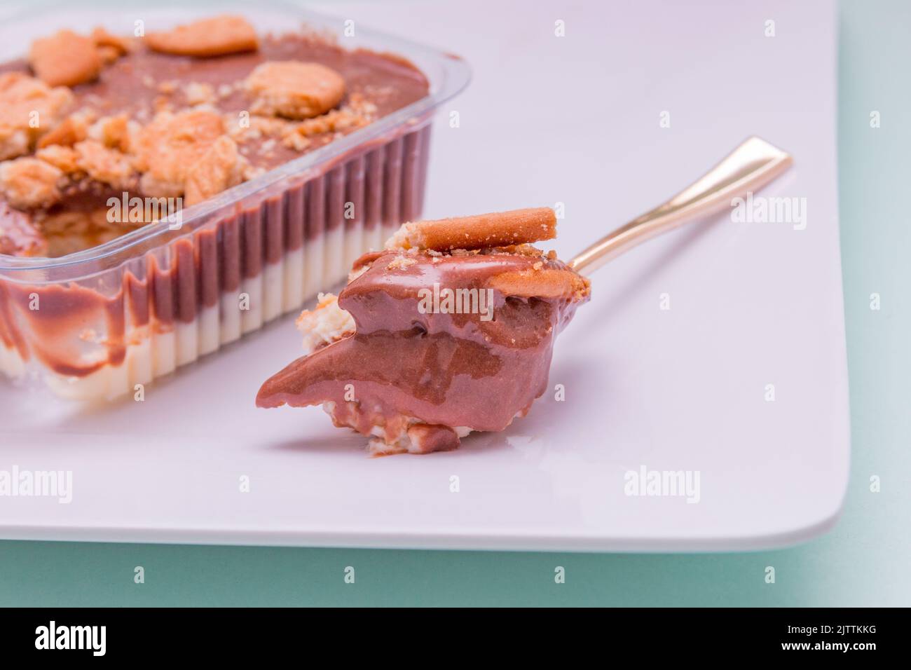 chocolate candy with cornstarch biscuit Stock Photo - Alamy