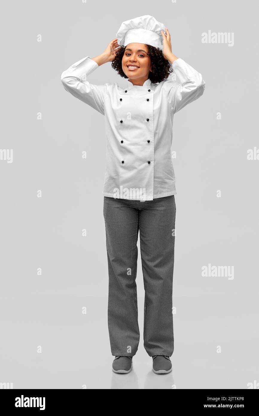 Black female chef hi-res stock photography and images - Alamy