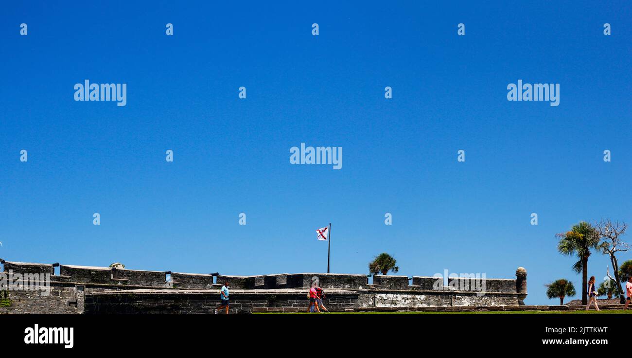 Castillo de San Marcos National Monument, St. Augustine, Florida Stock ...